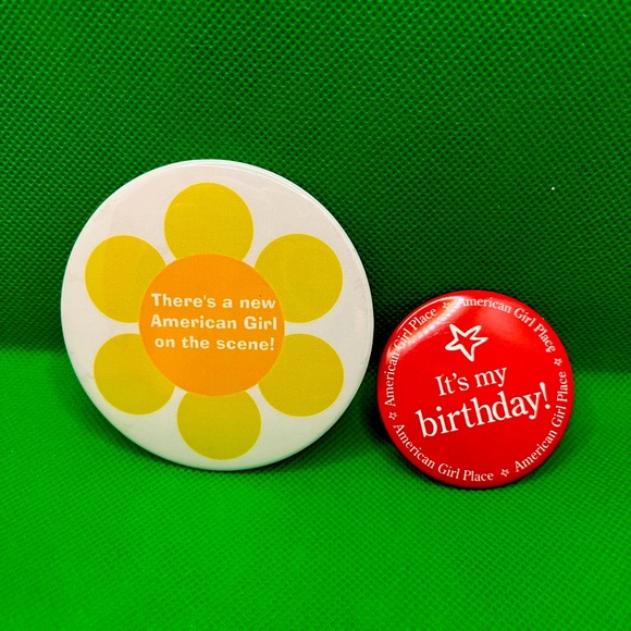 American Girl | Toys | Two Vintage American Girl Pins | Poshmark